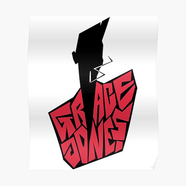 "People Call Me Model Grace Singer Jones Actor Retro Vintage" Poster ...