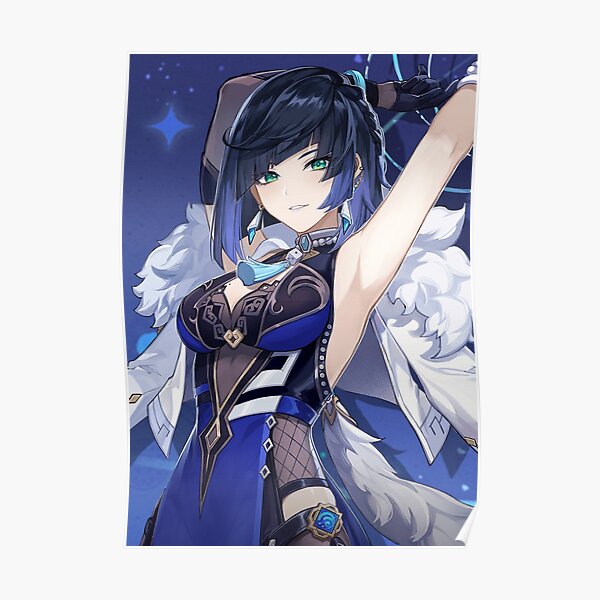 "Yelan Genshin Impact" Poster for Sale by latreiamerch | Redbubble