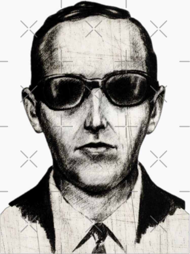 "DB cooper " Sticker for Sale by Vlaki | Redbubble