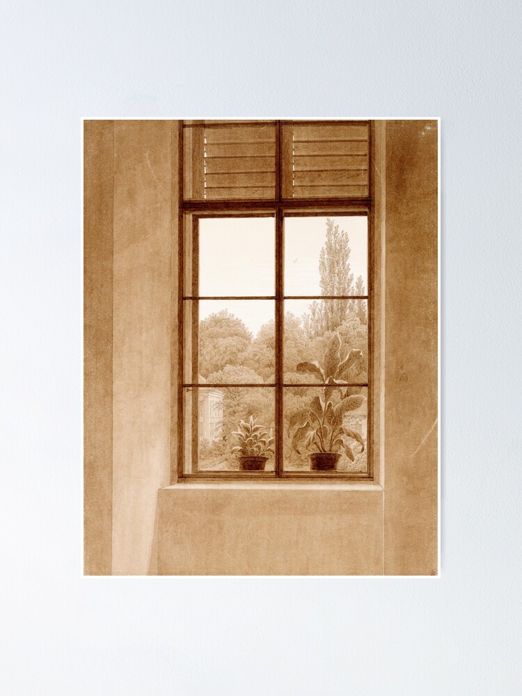 "Friedrich Caspar David - Window Looking over the Park" Poster for Sale ...