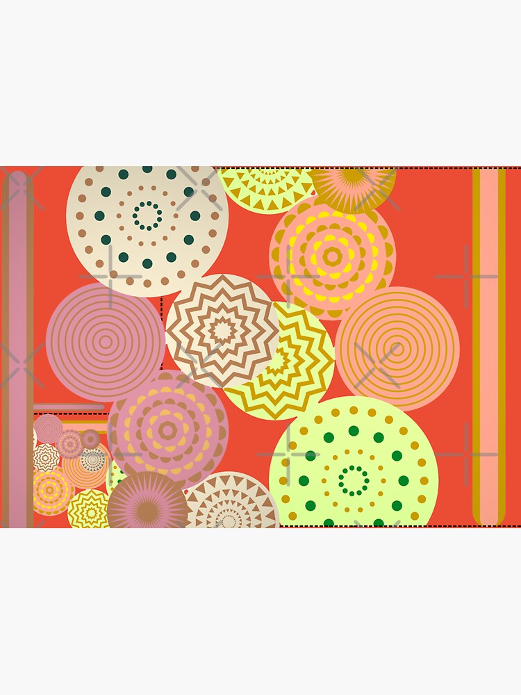 "GEOMERTY LINES CIRCLES A LOT" Sticker for Sale by mapacs100 | Redbubble