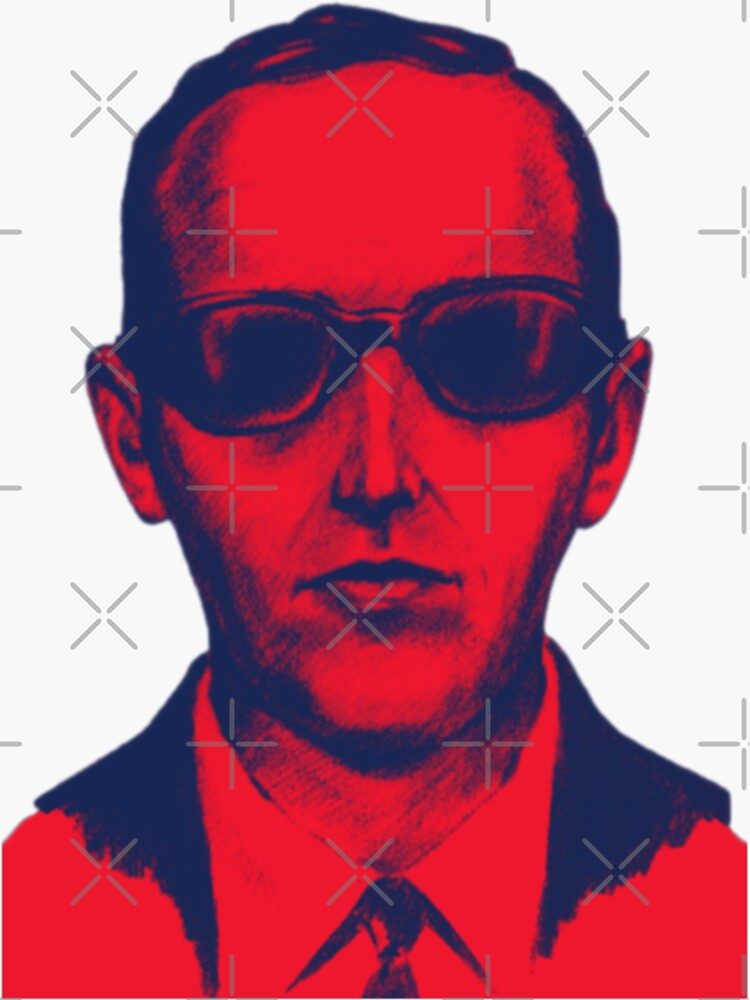 "DB cooper " Sticker for Sale by Vlaki | Redbubble