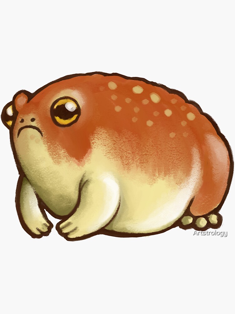"Chonky Rain Frog" Sticker for Sale by Artstrology | Redbubble