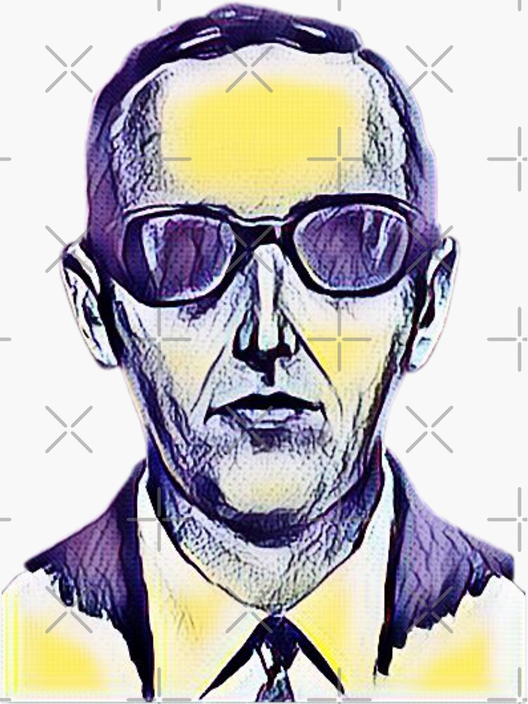 "DB cooper " Sticker for Sale by Vlaki | Redbubble