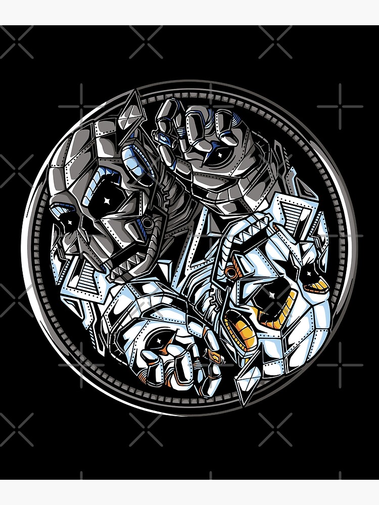 "Yin yang robot" Poster for Sale by DerSenat | Redbubble