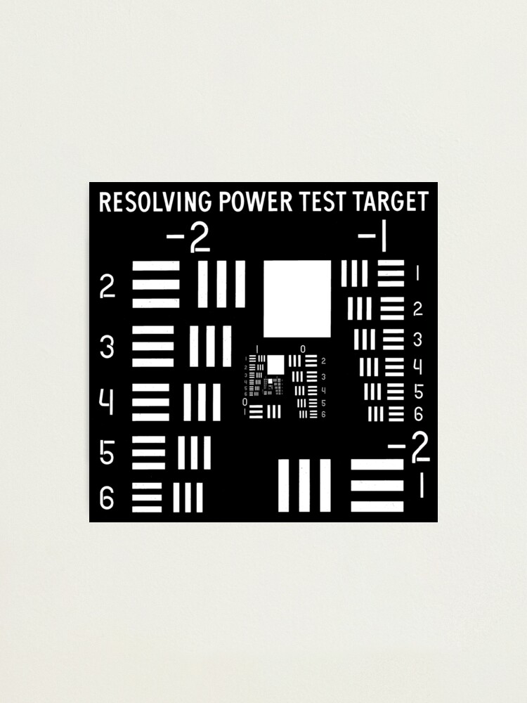 "USAF 1951 Resolving Power Test Target" Photographic Print for Sale by ...