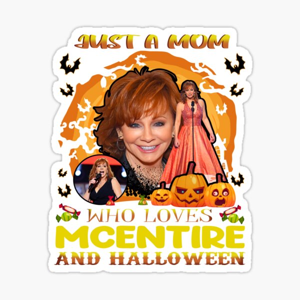 "Just a Mom Who Loves Reba and Halloween" Sticker for Sale by ...