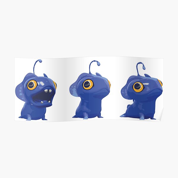 "The Sea Beast - Blue Monster" Poster for Sale by Necronder | Redbubble