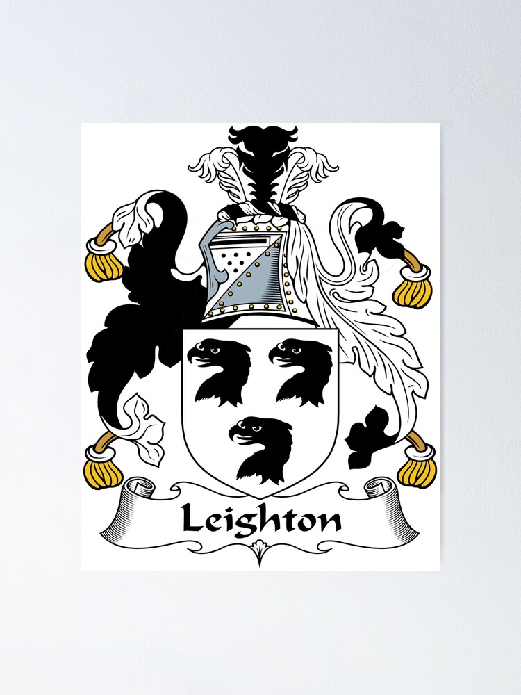 "Leighton " Poster for Sale by HaroldHeraldry | Redbubble