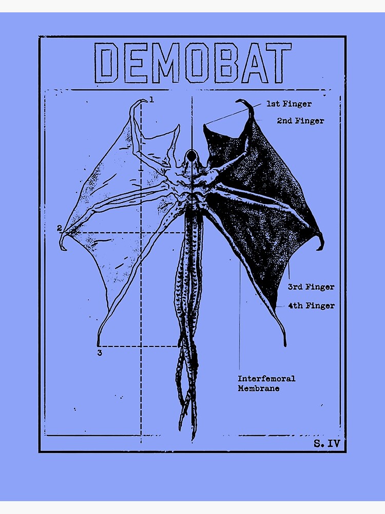 "Anatomy Of %Demobat% Shirt, %Upside World Down Monster SS4 T Shirt ...