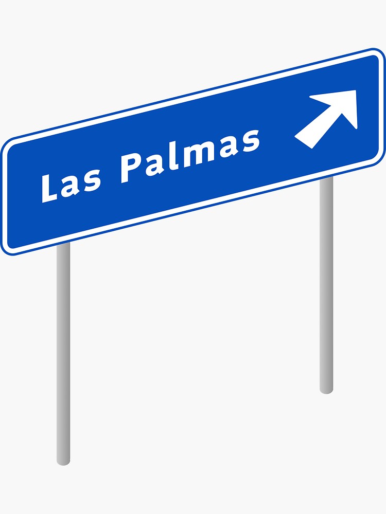 "Las Palmas" Sticker for Sale by WordsMaps | Redbubble