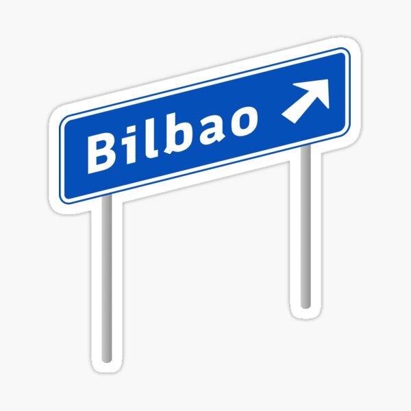 "Bilbao" Sticker for Sale by WordsMaps | Redbubble