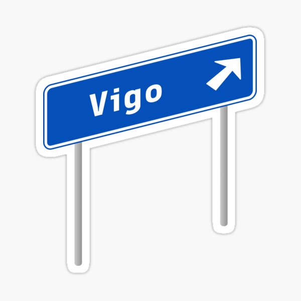"Vigo" Sticker for Sale by WordsMaps | Redbubble