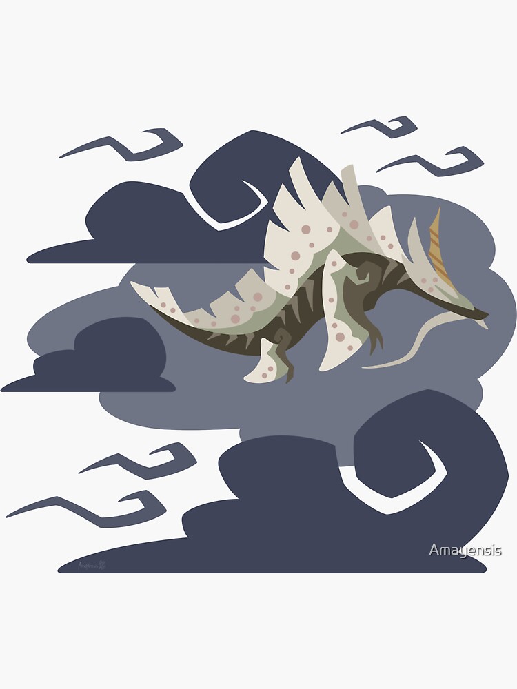 "Amatsu Monster Hunter design" Sticker for Sale by Amayensis | Redbubble