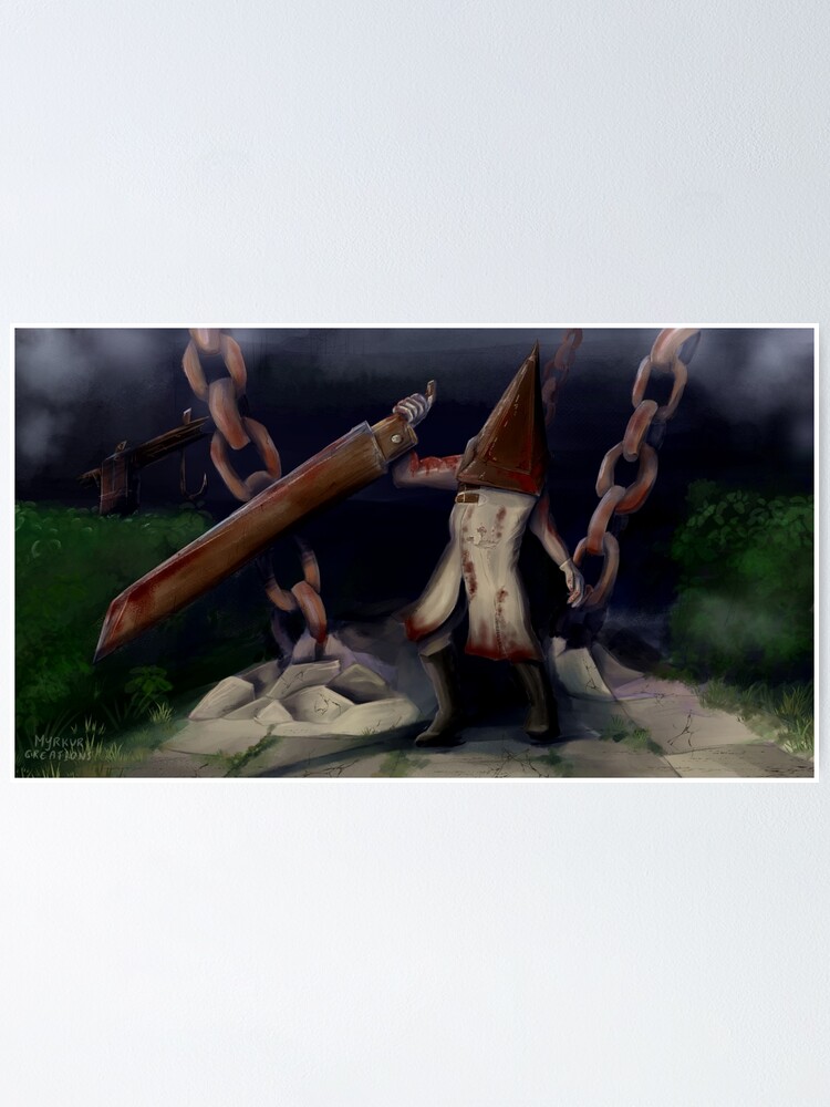 "Pyramid Head on Midwich elementary" Poster for Sale by MyrkurDragon ...