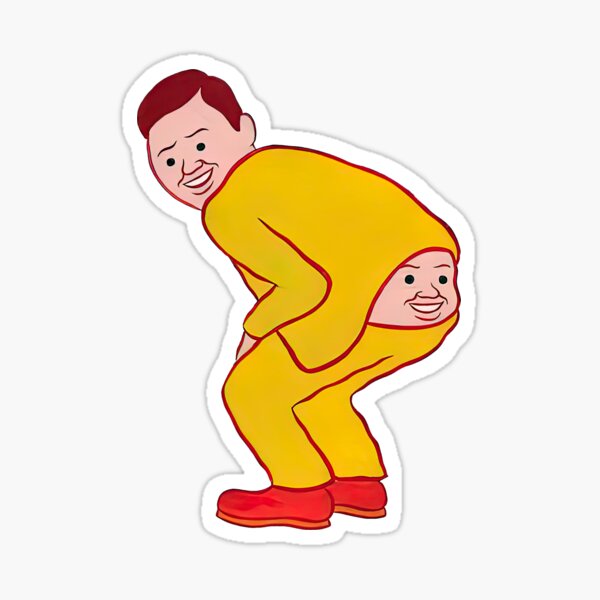 "Joans Man Two Face" Sticker for Sale by clairesatter | Redbubble