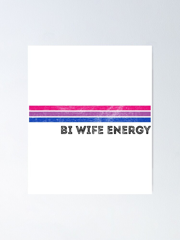 "Bi Wife Energy LGBTQ - Bi Wife Energy LGBTQ Support LGBT Bisexual Flag ...