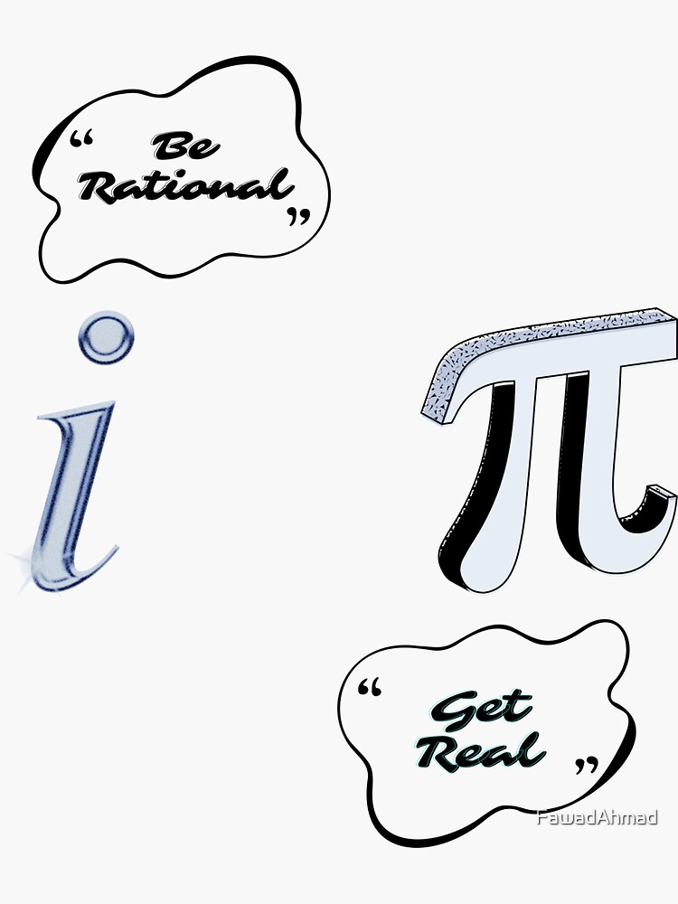 "Be Rational Be Real by SIMPLE" Sticker for Sale by FawadAhmad | Redbubble
