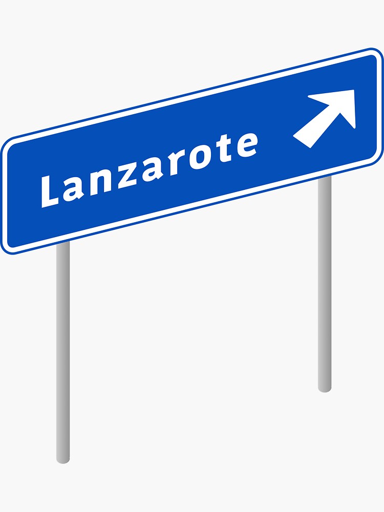 "Lanzarote" Sticker for Sale by WordsMaps | Redbubble