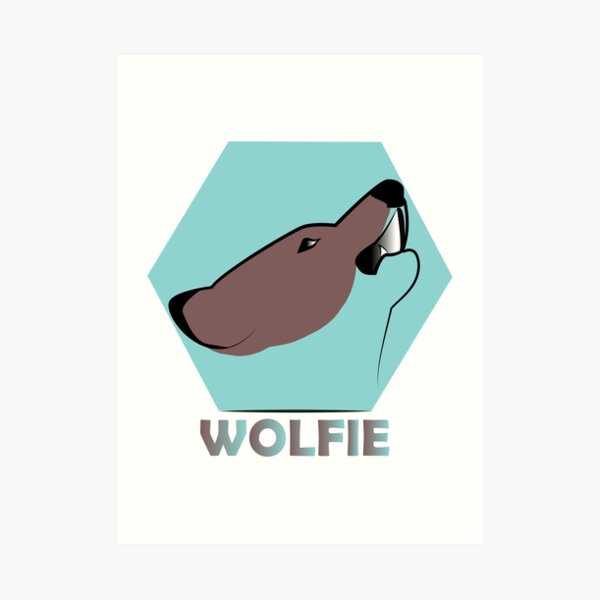 "WOLF to wolfie" Art Print for Sale by Prince-desart | Redbubble