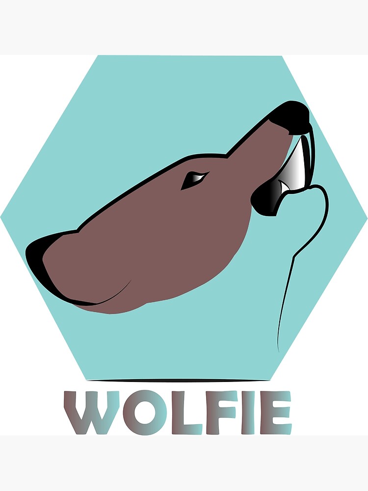 "WOLF to wolfie" Art Print for Sale by Prince-desart | Redbubble