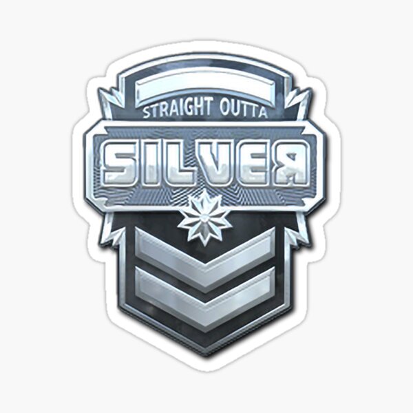 "Straight Outta Silver Rank CSGO" Sticker for Sale by Krabstyx | Redbubble