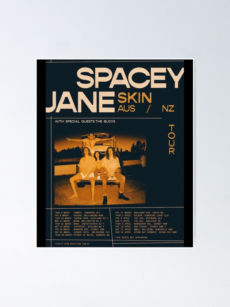 "Spacey Jane Album Tour " Poster for Sale by TopsYourWay41 | Redbubble
