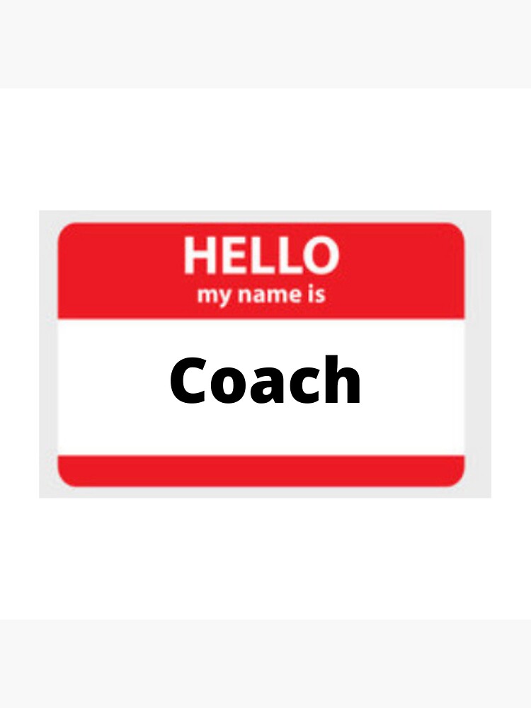 "Coach sticker" Sticker for Sale by SydneyJ103 | Redbubble