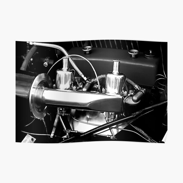 "Vintage Car Engine" Poster for Sale by robcole | Redbubble