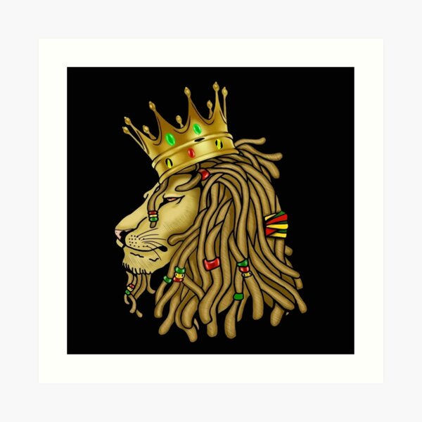 "Rastafari King Lion" Art Print for Sale by GilbertFranco | Redbubble