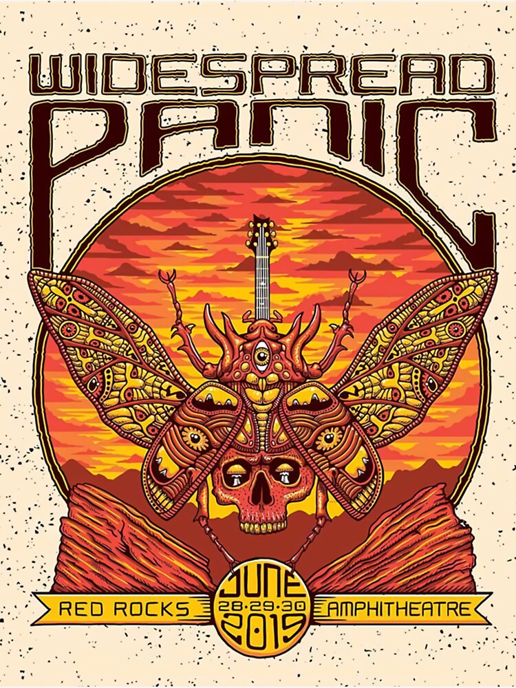 "Artwork Panic Red Rocks Amphitheatre " Sticker for Sale by ...