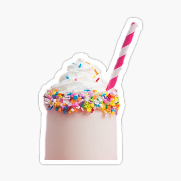 "Closeup of a milkshake" Sticker for Sale by URbeloved-art | Redbubble
