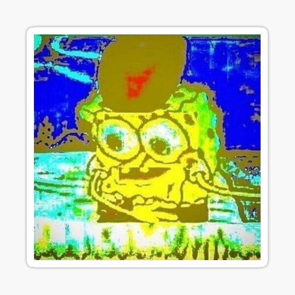 "Spongebob tweakin" Sticker for Sale by MFBROOM | Redbubble