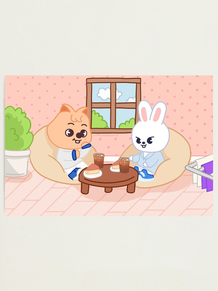 "STRAY KIDS (SKZOO) Han Quokka and Leebit Coffee Date " Photographic ...