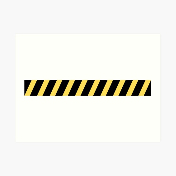 "Vertical yellow warning stripe lines background" Art Print for Sale by ...