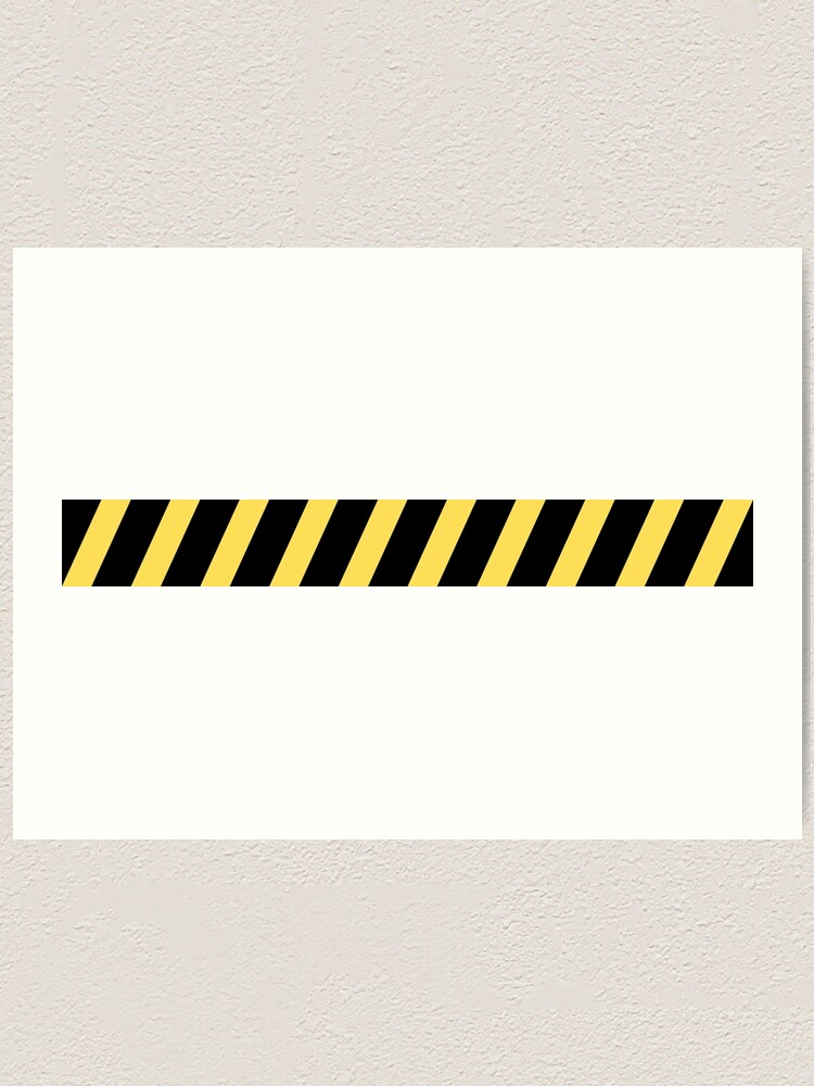 "Vertical yellow warning stripe lines background" Art Print for Sale by ...