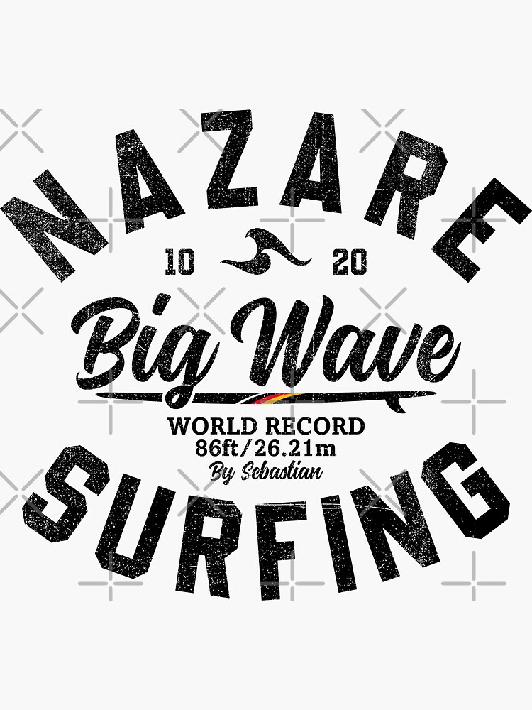 "NAZARE BIG WAVE WORLD RECORD 26,21m BY SUBGIRL" Sticker von SUBGIRL ...