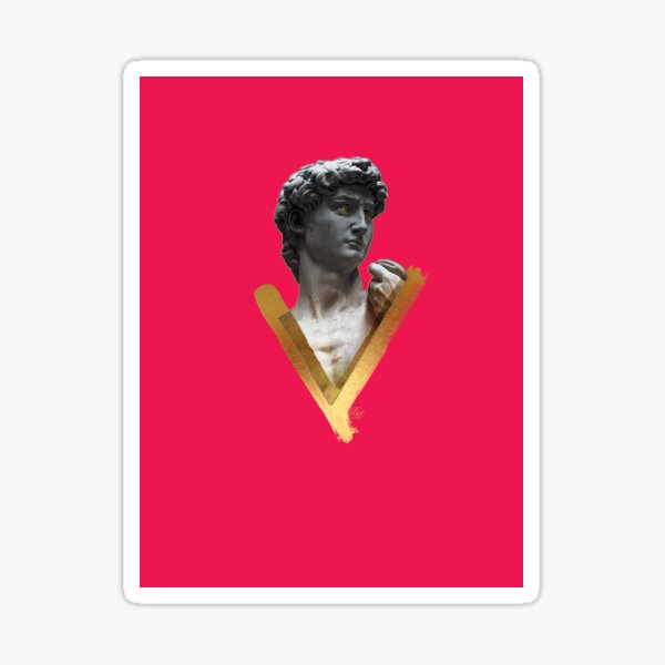 "Antique Punk - Neon Red" Sticker for Sale by doororeo | Redbubble