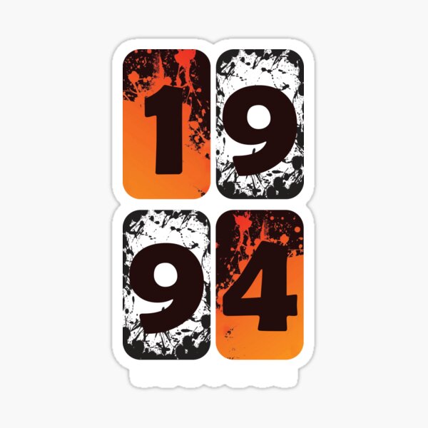 "birthday 1994, funny" Sticker for Sale by AliDesigno | Redbubble