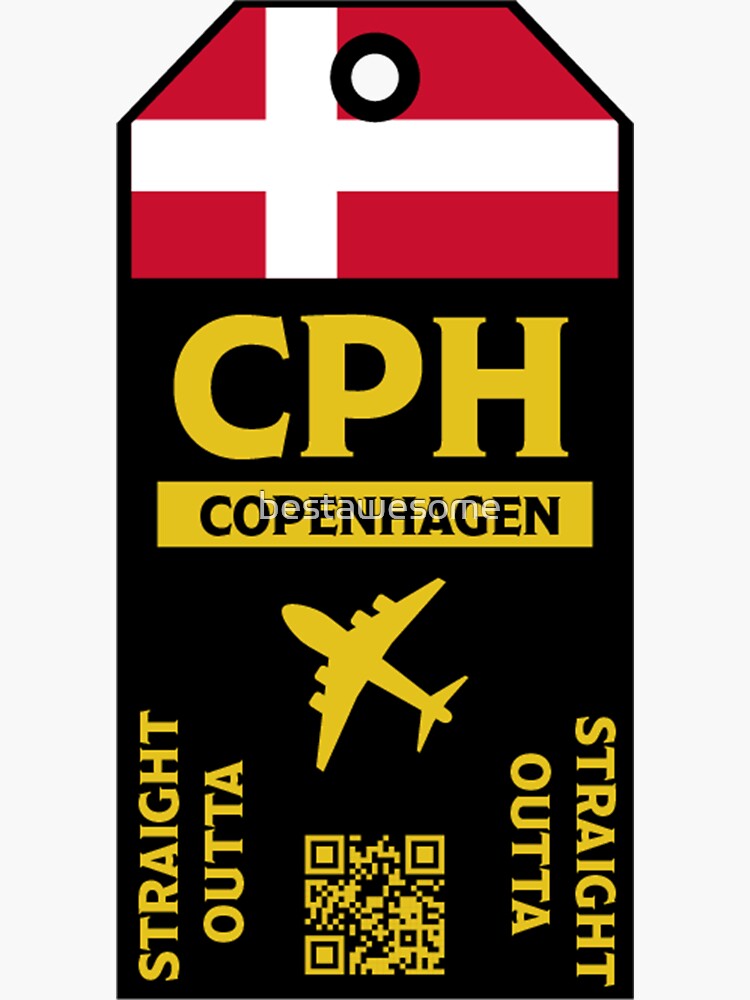 " Expatriates Copenhagen Denmark - Luggage Airport Labels - Expats ...