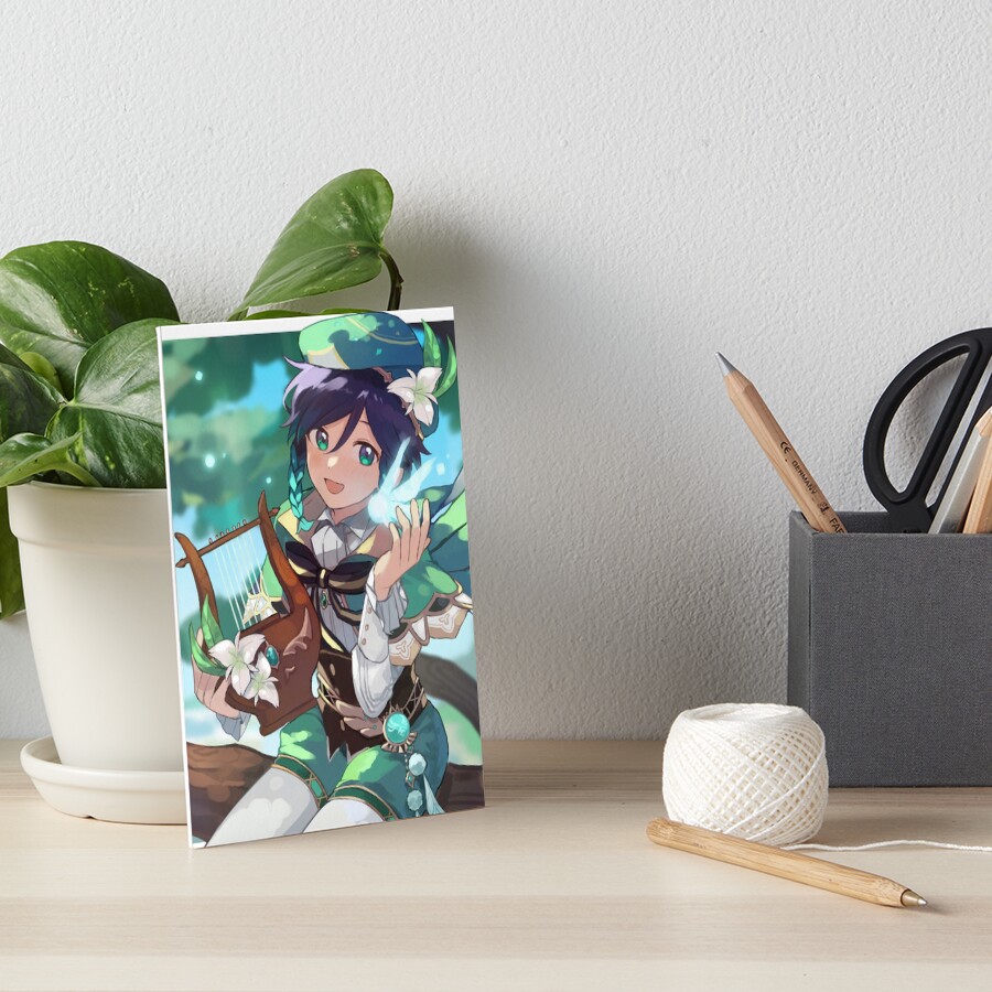 "Venti Genshin Impact" Art Board Print for Sale by Chaminho | Redbubble