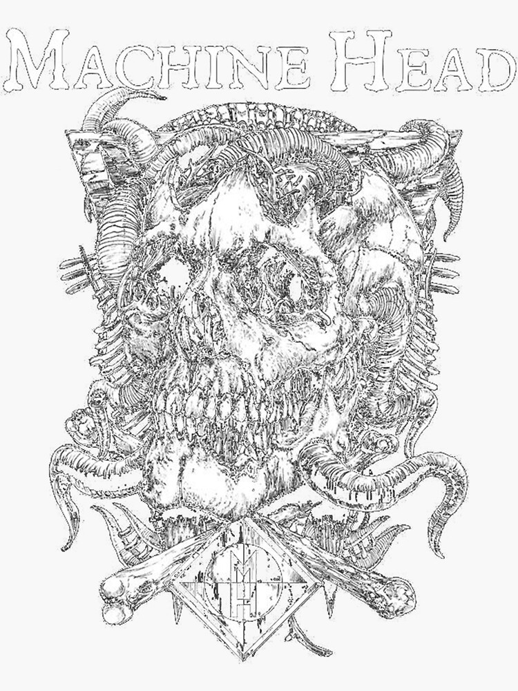 "poster machine head logo band" Sticker for Sale by viciatirhelen6 ...