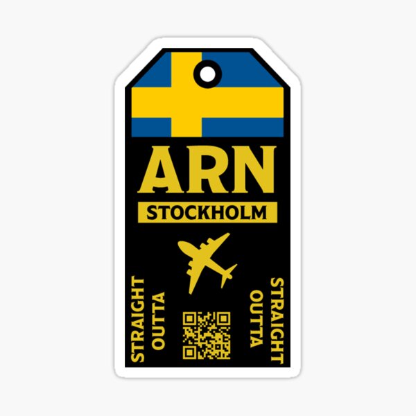 "Expatriates Sweden Stockholm - Luggage Airport Labels - Expats Abroad ...