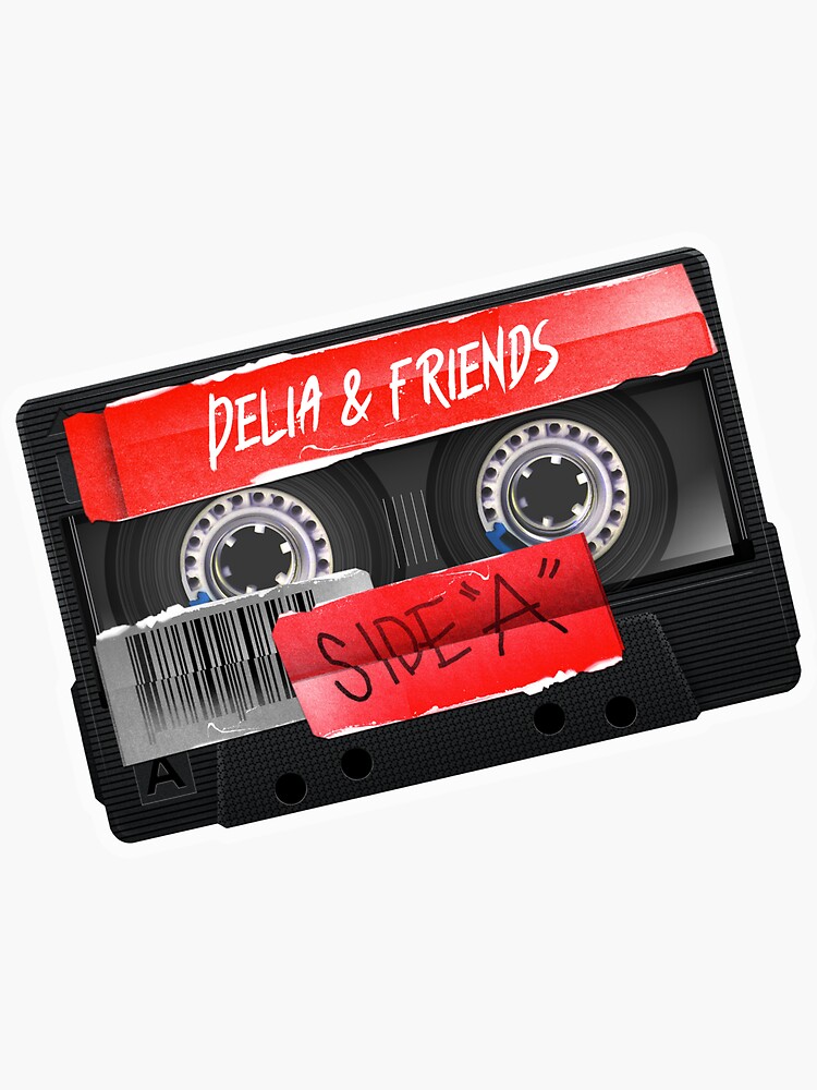 "Delia & Friends Mixtape" Sticker for Sale by DeliaTheArtist | Redbubble