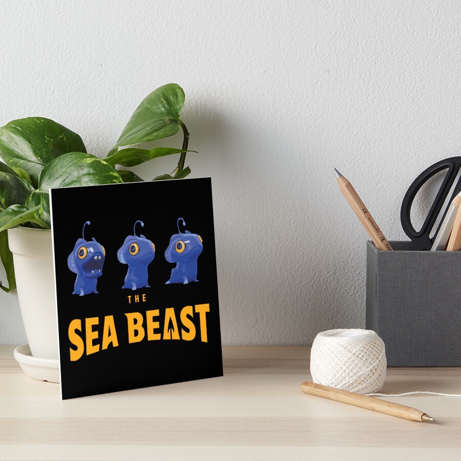 "the sea beast,blue the sea beast" Art Board Print for Sale by Tubbo ...