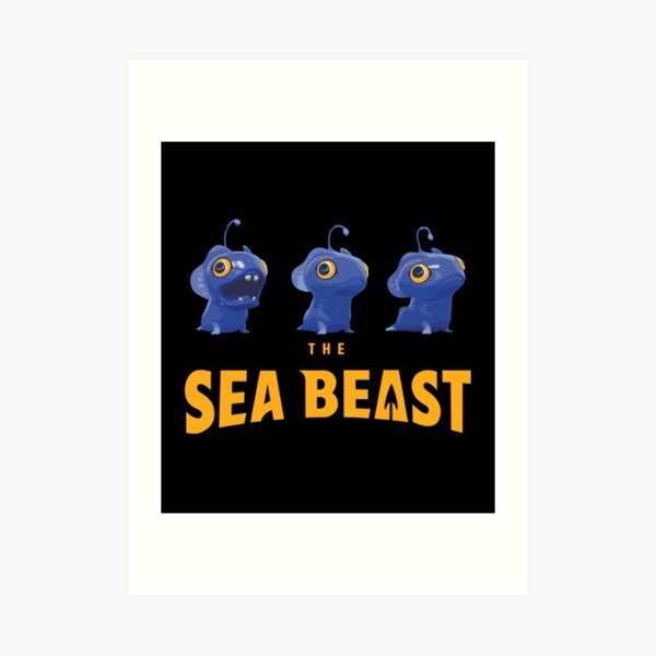 "the sea beast,blue the sea beast" Art Print for Sale by Tubbo-zid ...