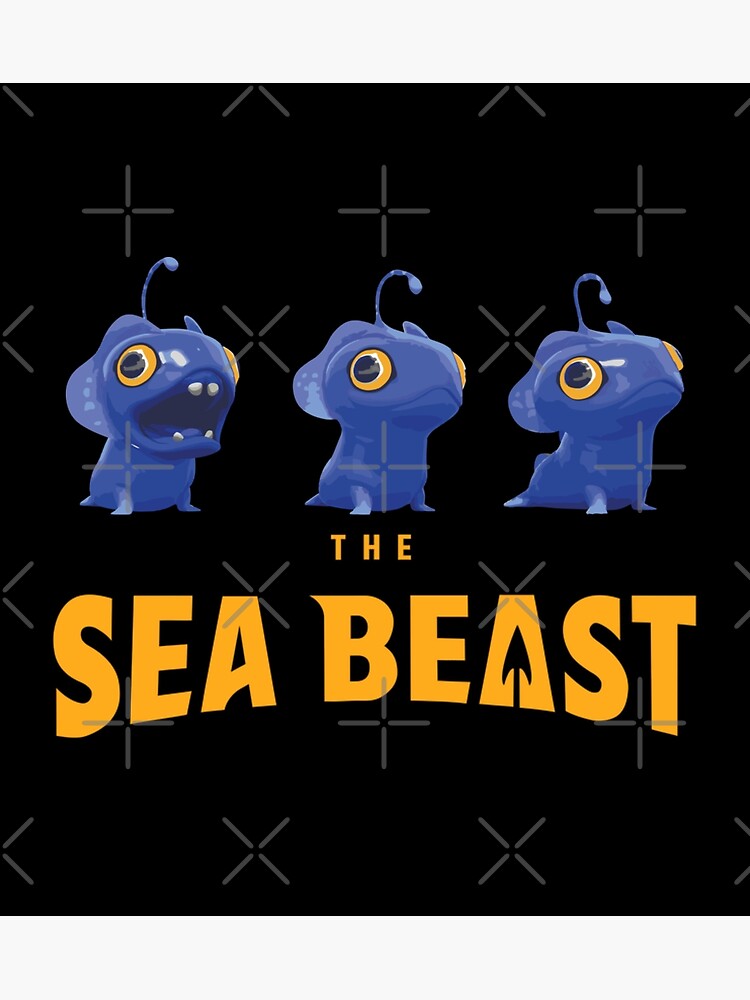"the sea beast,blue the sea beast" Art Print for Sale by Tubbo-zid ...