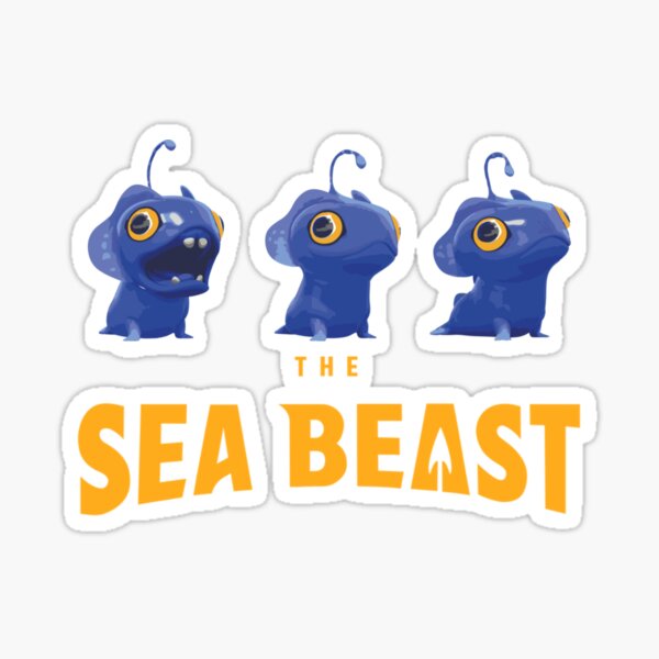 "the sea beast,blue the sea beast" Sticker for Sale by Tubbo-zid ...
