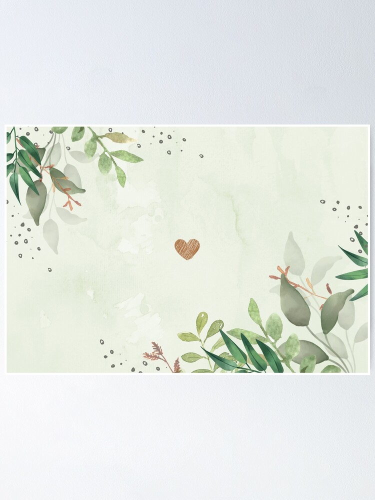 "Sage Green Watercolour Botanical Print" Poster for Sale by TheMarsEdit ...