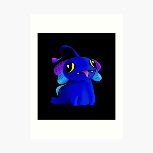 "the sea beast,blue the sea beast" Art Print for Sale by Tubbo-zid ...